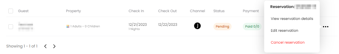 How to edit reservations?